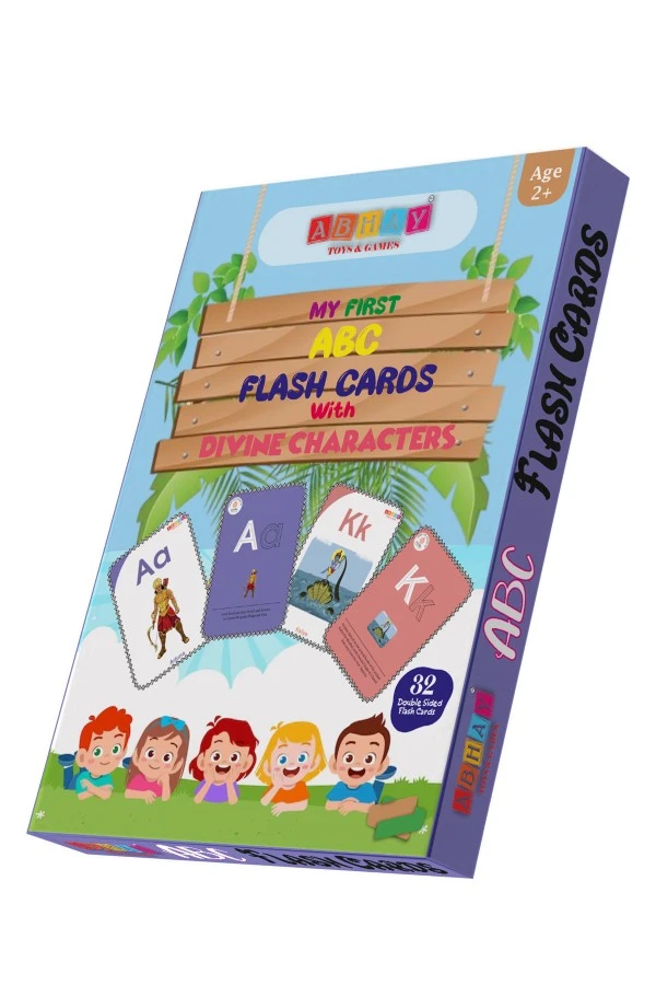 ABC Flash Cards for Kids with Divine Characters | 32 Double-Sided ...