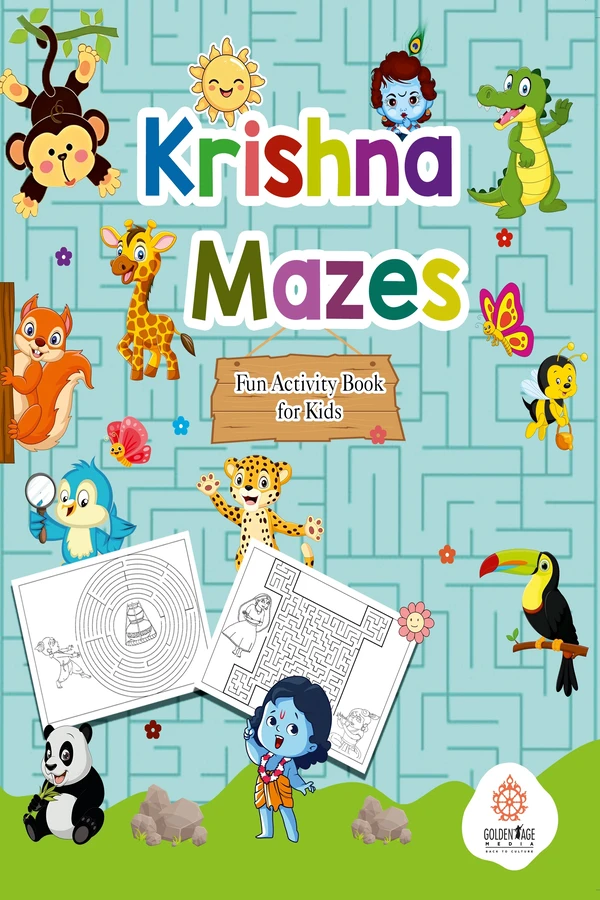 Krishna Mazes Fun Activity Book – Golden Age Media