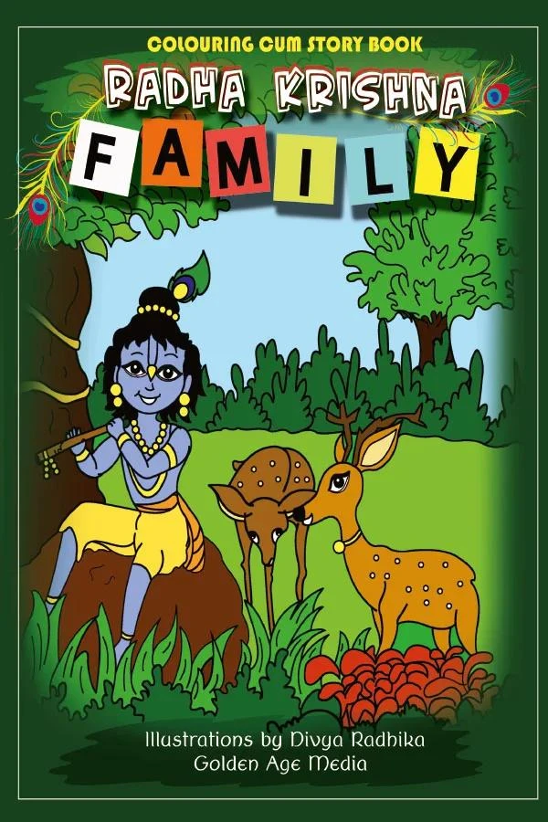 Radha Krishna Family | Colouring And Story Book – Golden Age Media