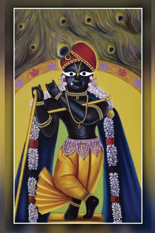Radha Raman Ji Canvas Print | 18×24 Inches | Portrait – Golden Age Media